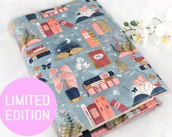 Adjustable Book Cover - Fabric Book Cover - Adjustable Book Jacket ...