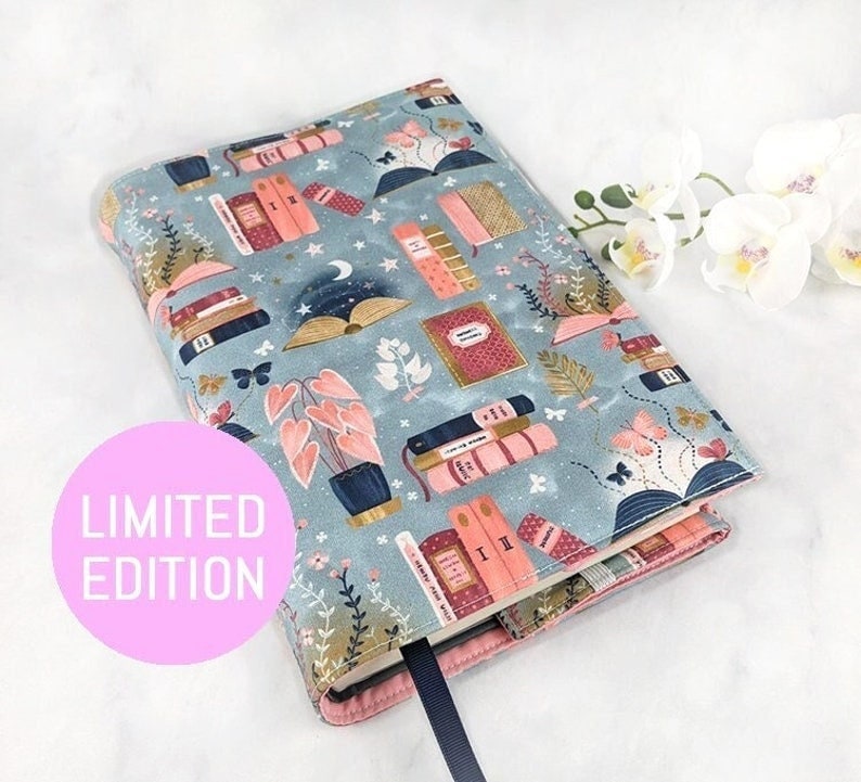 Adjustable Book Cover - Fabric Book Cover - Adjustable Book Jacket ...