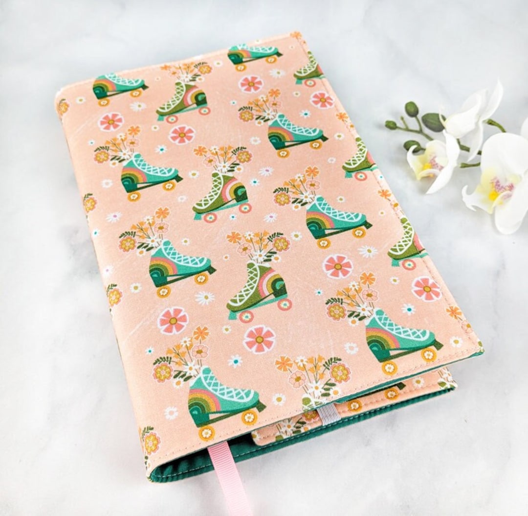 Adjustable Book Cover - Fabric Book Cover - Retro Book Cover - Roller ...