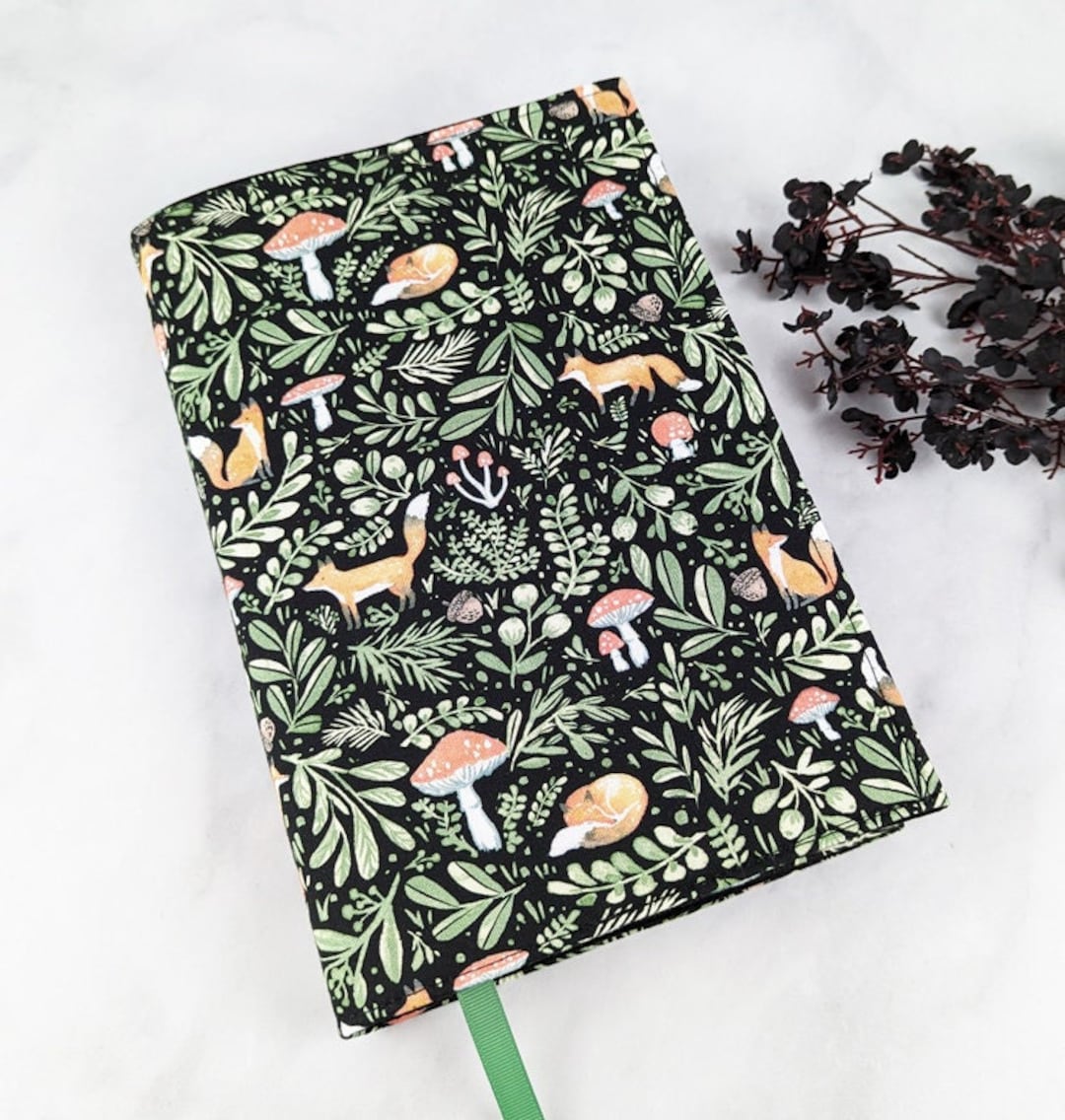 Adjustable Book Cover - Fabric Book Cover - Adjustable Book Jacket ...