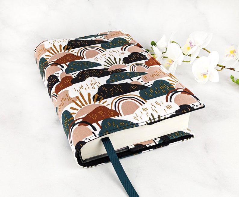 Adjustable Book Cover - Fabric Book Cover - Fabric Book Sleeve ...