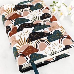 Adjustable Book Cover - Fabric Book Cover - Fabric Book Sleeve ...