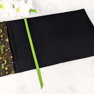 Adjustable book cover Fabric book cover Moon book sleeve | Etsy