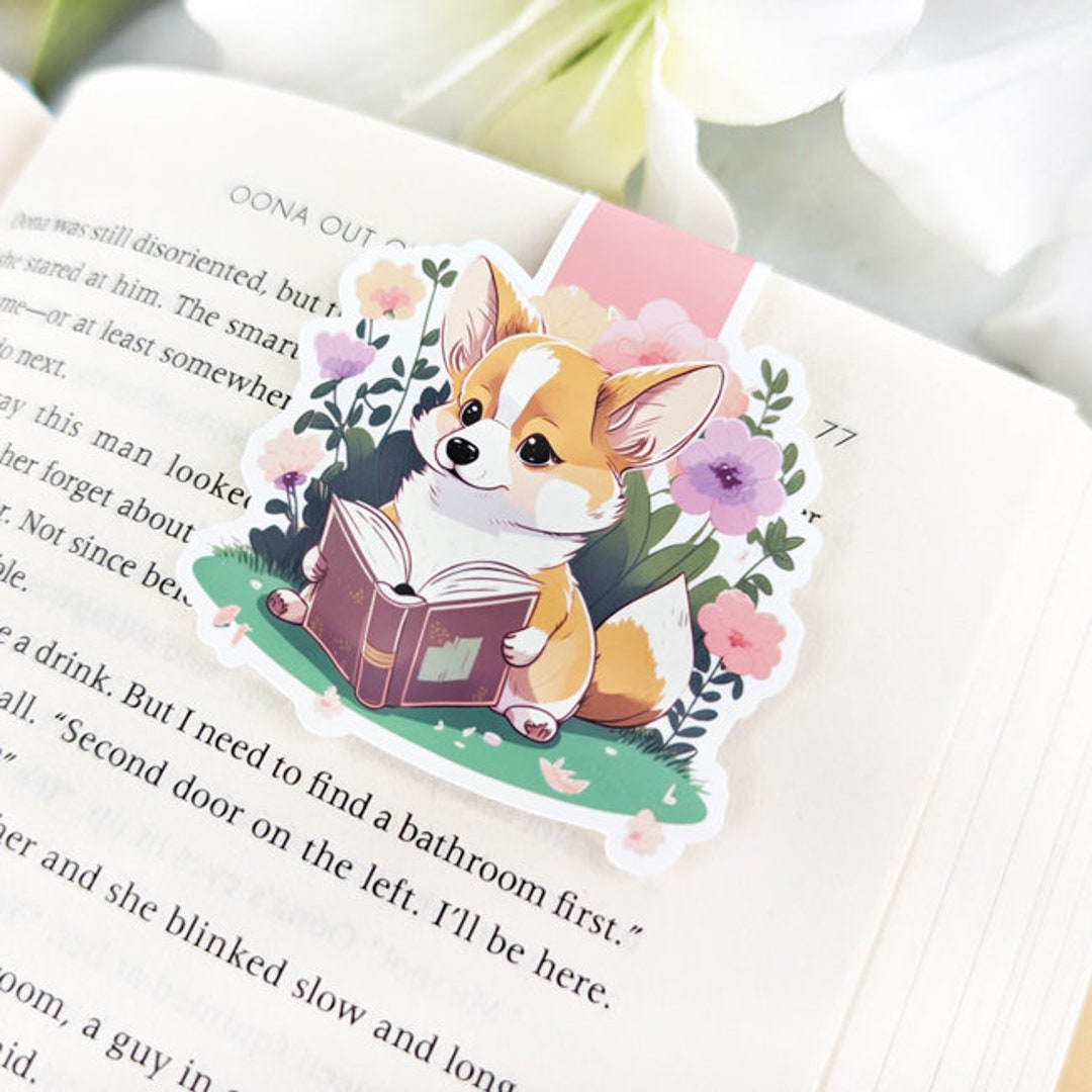 Magnetic Bookmark - Dog Magnetic Bookmark - Gift for Bookworm - Gift ...