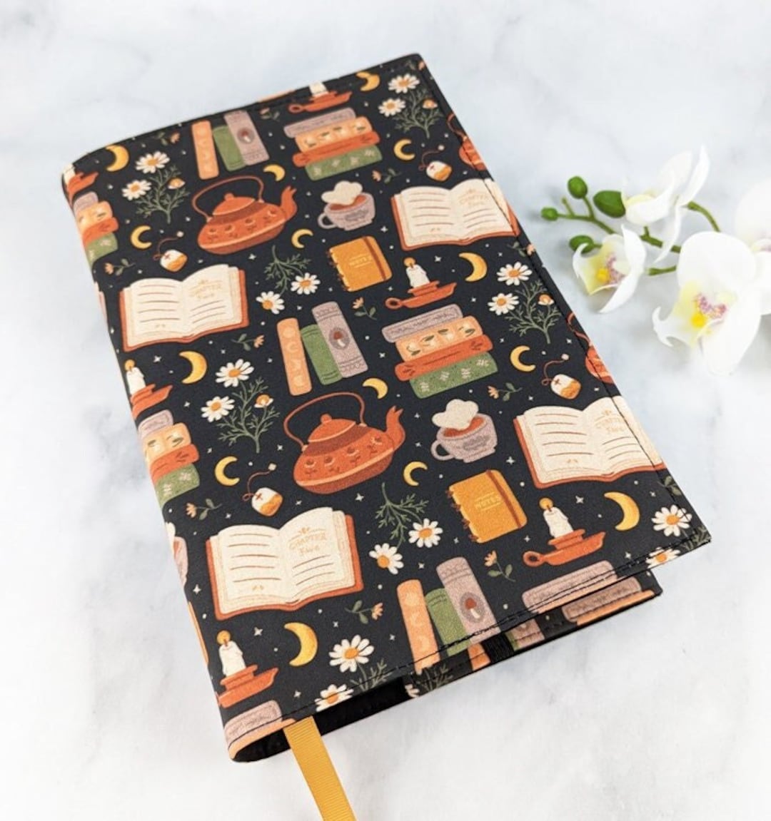 Adjustable Book Cover - Fabric Book Cover - Adjustable Book Jacket ...