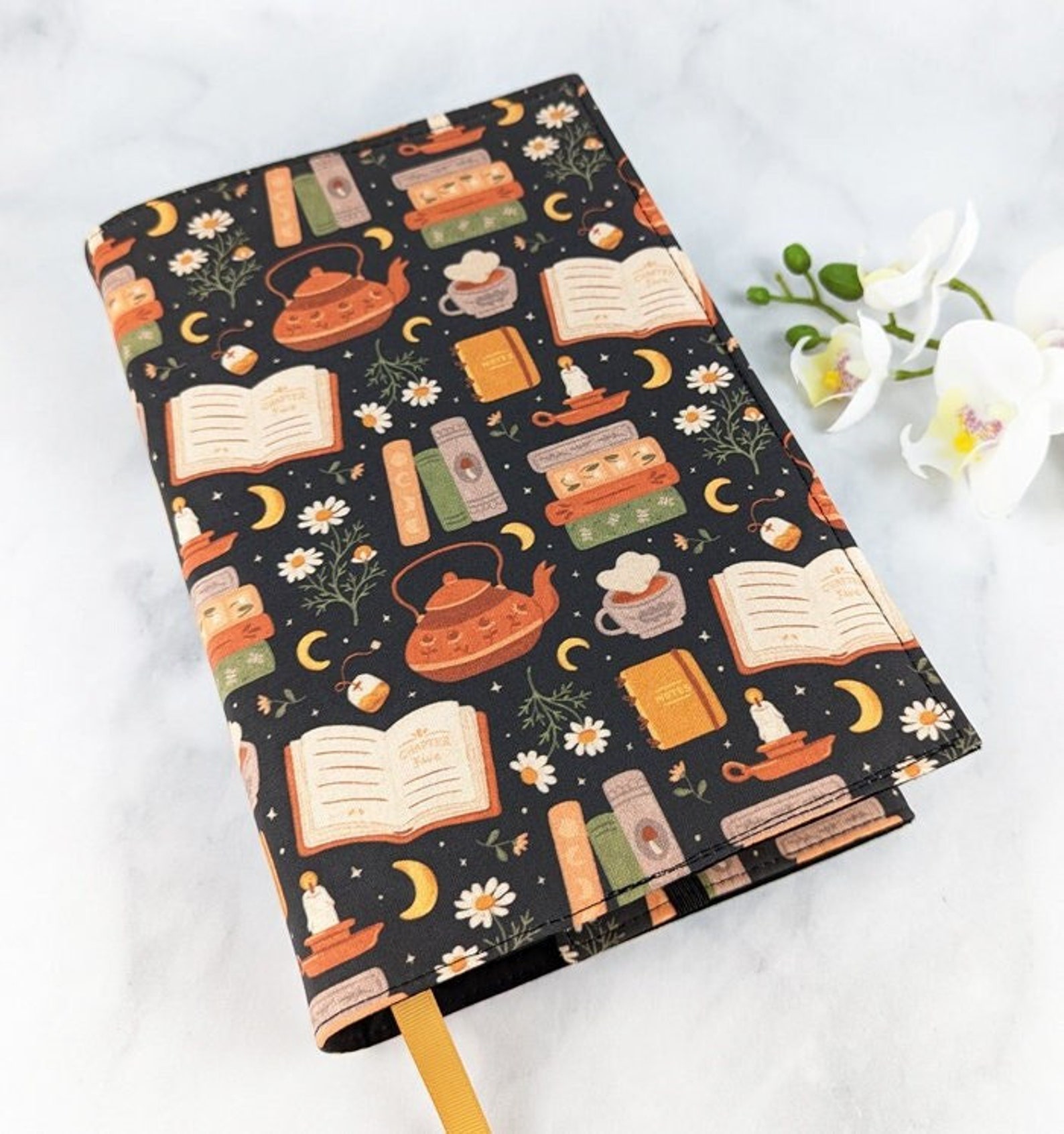 Adjustable Book Cover - Fabric Book Cover - Adjustable Book Jacket ...