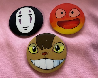 Studio Ghibli Button - Etsy