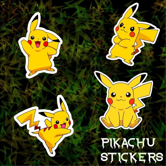 Pokemon Pikachu Sticker Sheets | Etsy