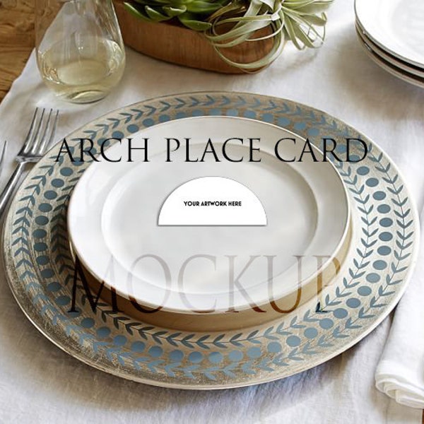 Circle Place Card - Etsy