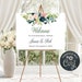 Round Wedding Menu Floral Menu Card, Round Menu Circle Menu Editable ...