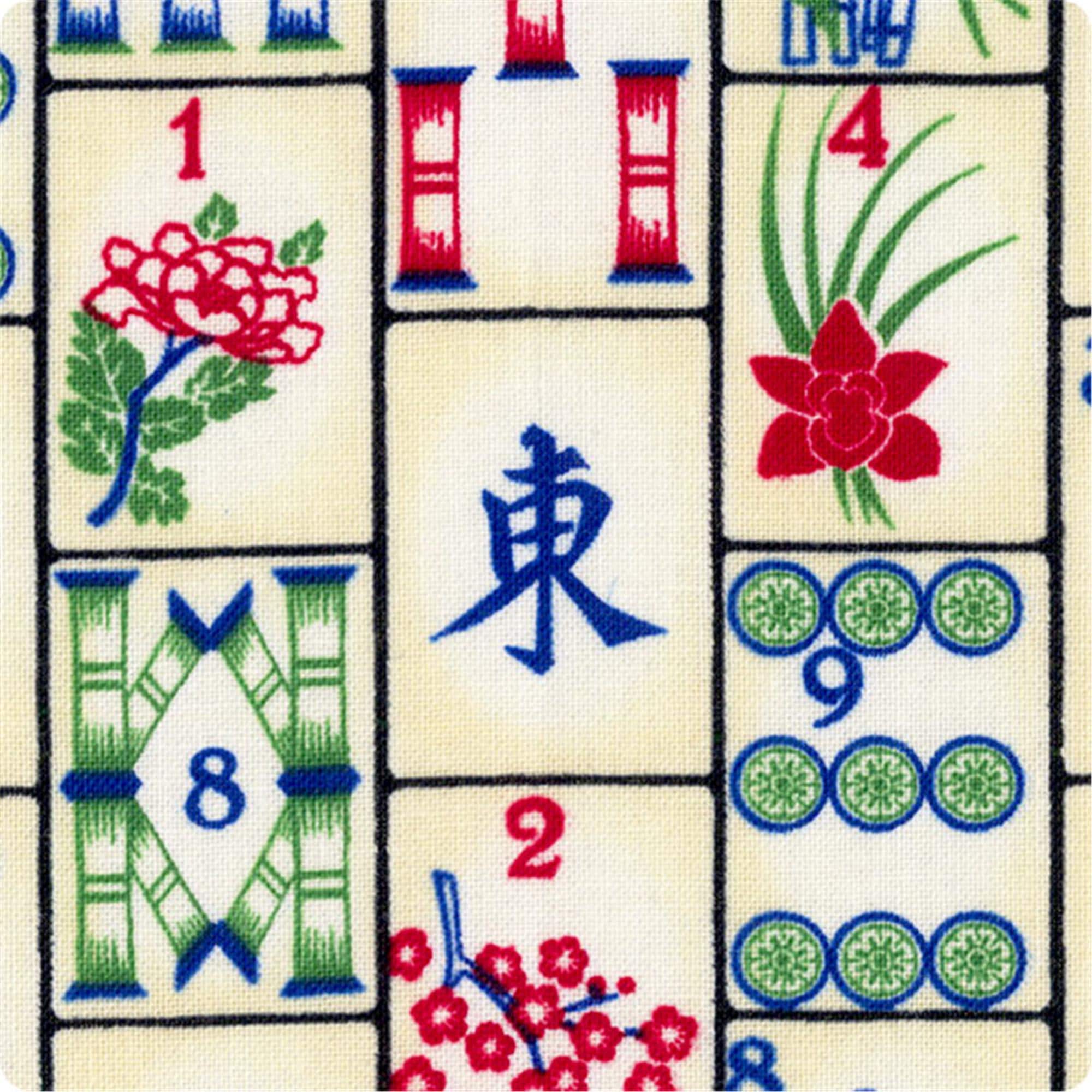 Mahjong Tiles,mahjong Fabric for Quilting Sewing Dressmaking DIY by ...