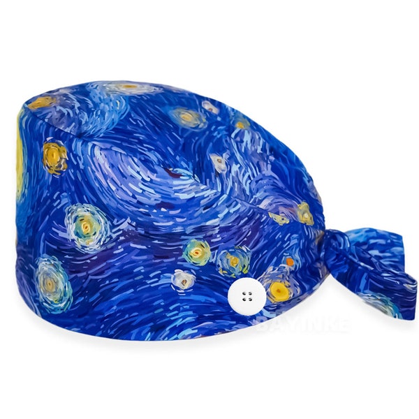 Mens Surgical Caps Starry Night - Etsy