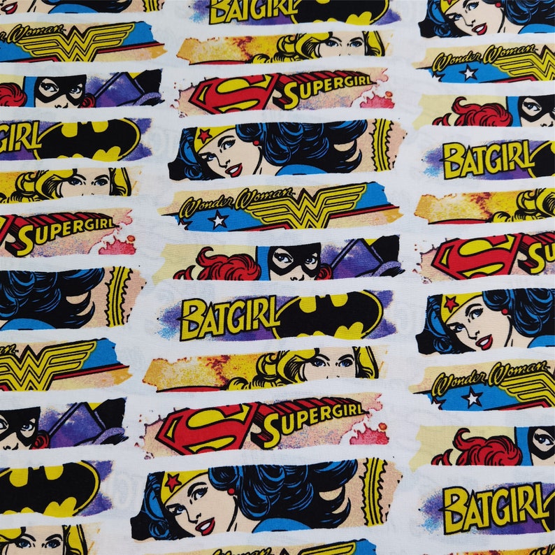 Wonder Woman Fabric,superwoman Fabric,bat Woman Fabric by Half Yard - Etsy
