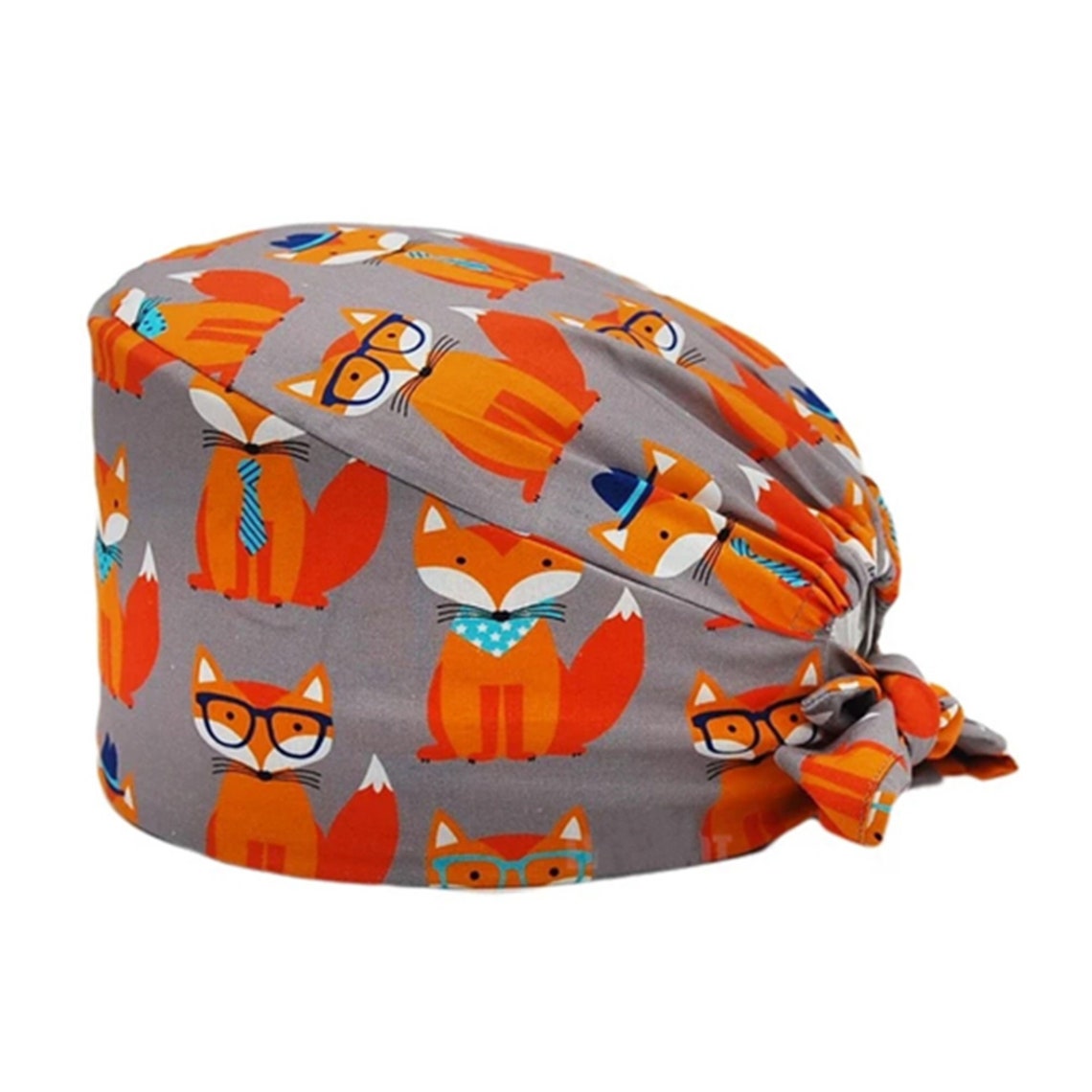 Fox Surgical Cap,cute Scrub Hat,womens Scrub Hat,fox Scrub Hat,animal ...