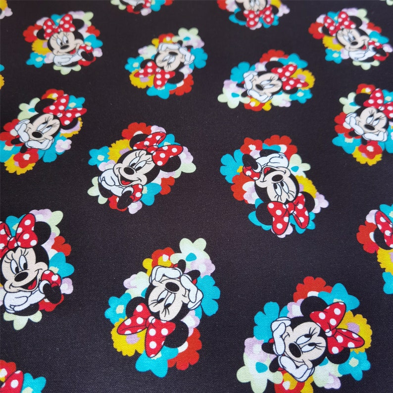 Minnie Fabric,minnie Mouse Fabric by Half Yard - Etsy