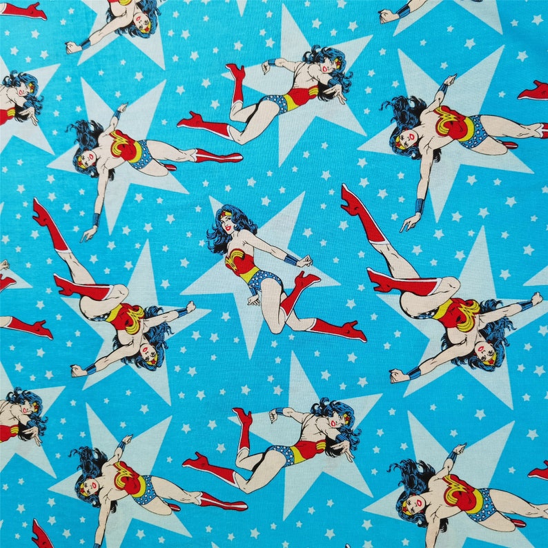 Wonder Woman Fabric,superwoman Fabric,bat Woman Fabric by Half Yard - Etsy