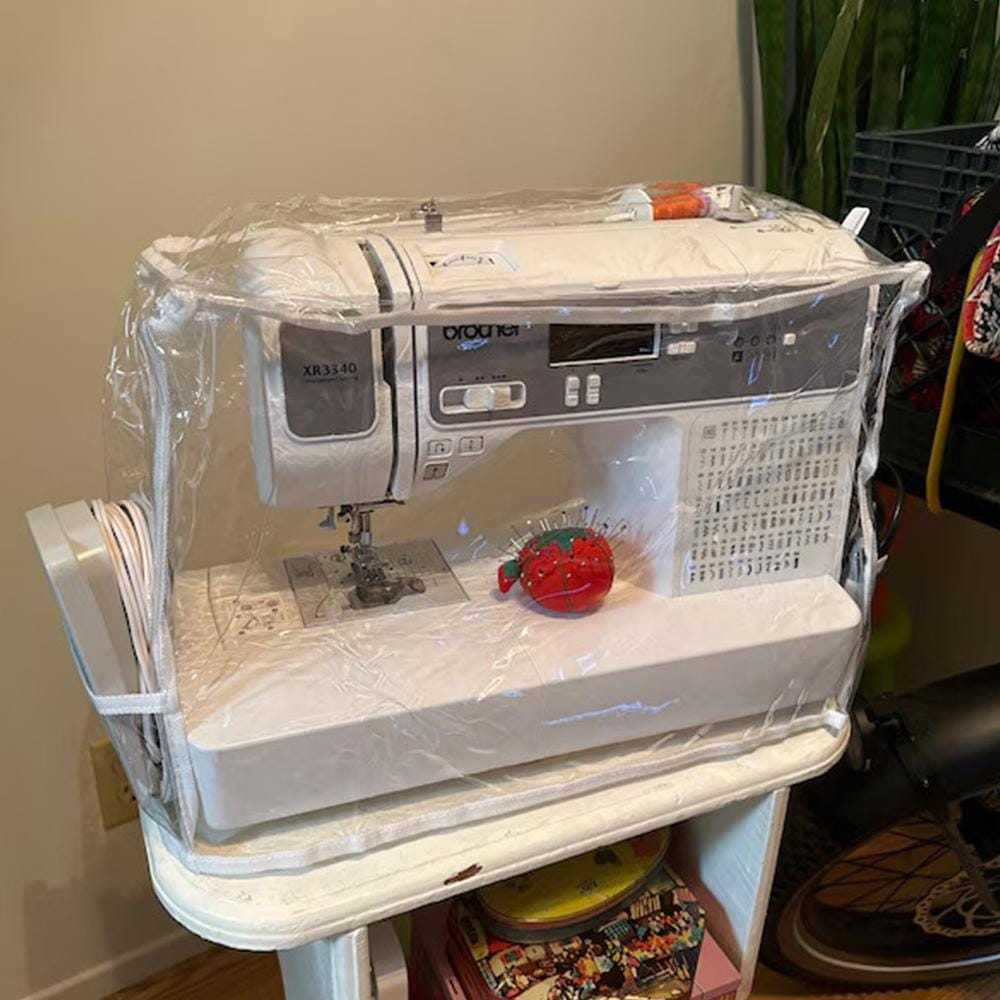 Dust Cover for Sewing Machine 17.5'' X 8'' X 12''- Clear Vinyl Cover ...
