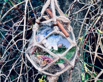 Home Protection Witch Ball Sealed With Bloodstone Anti-anxiety Witch ...