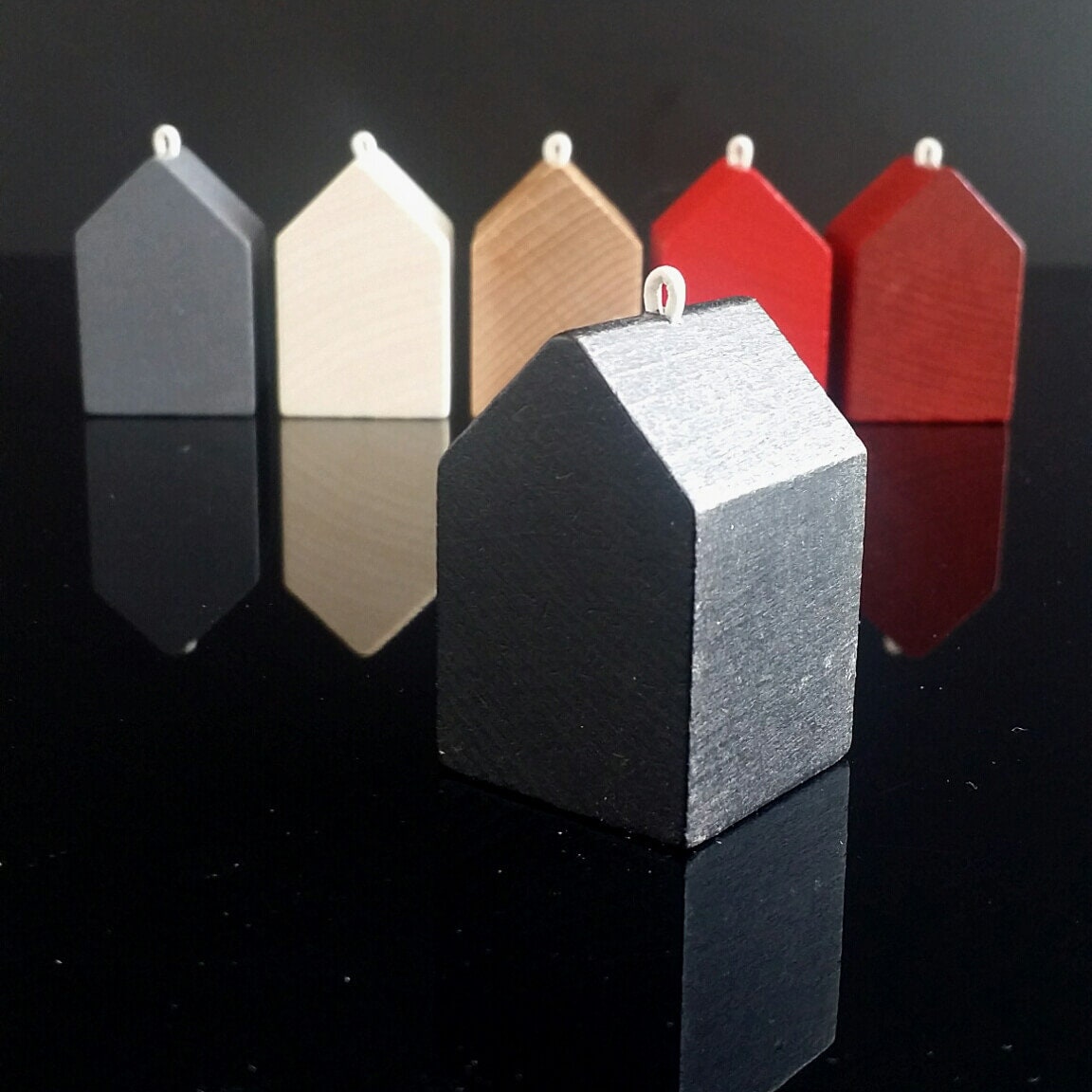 Hanging Houses Set of six | Etsy