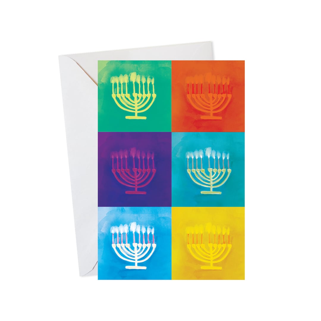 Hanukkah Card, Happy Hanukkah Card, Menorah Card, Sweet Hanukkah Card ...