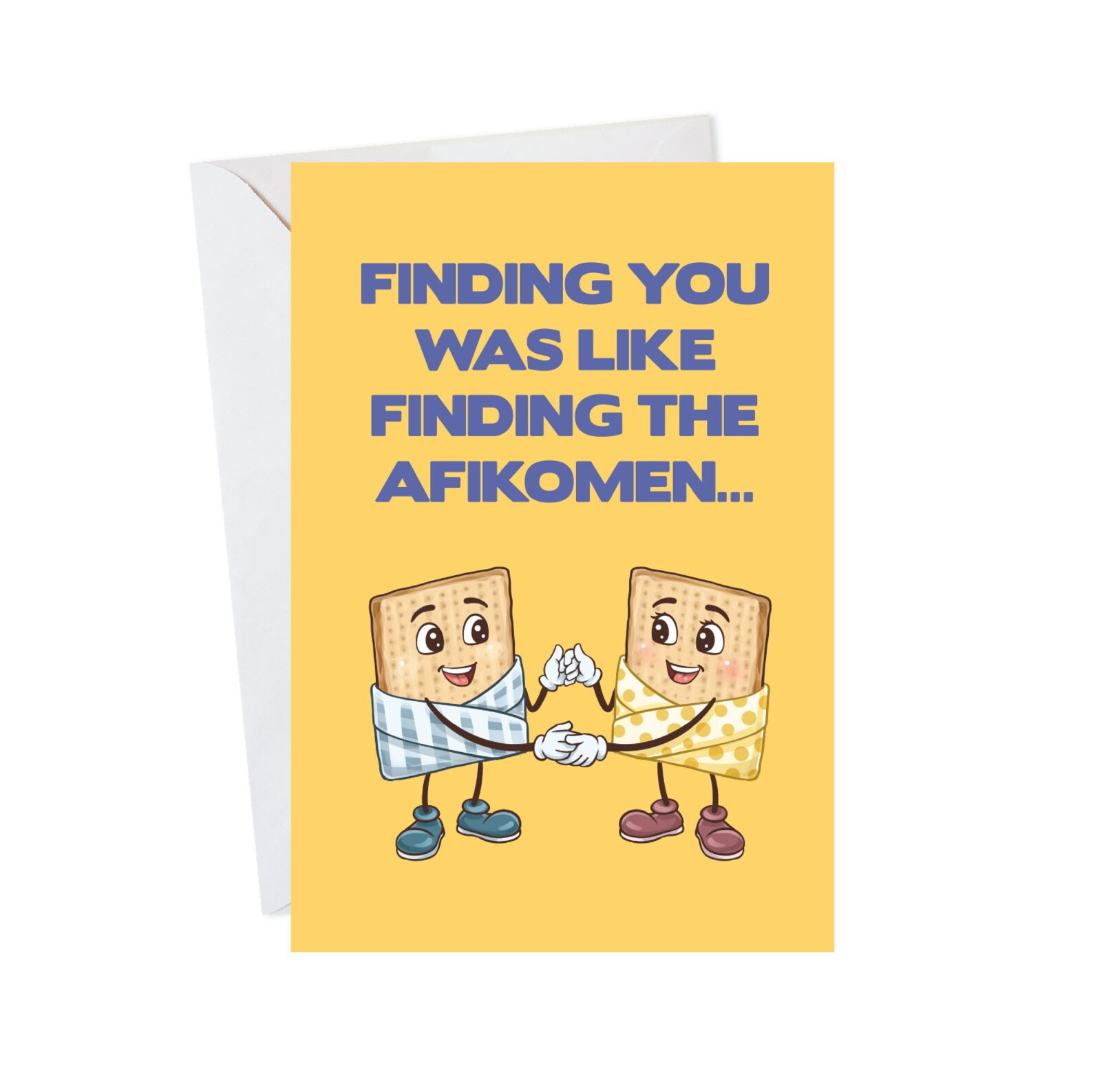 Happy Passover Card, Jewish Greeting Card, Matzah Ball Card, Cute ...