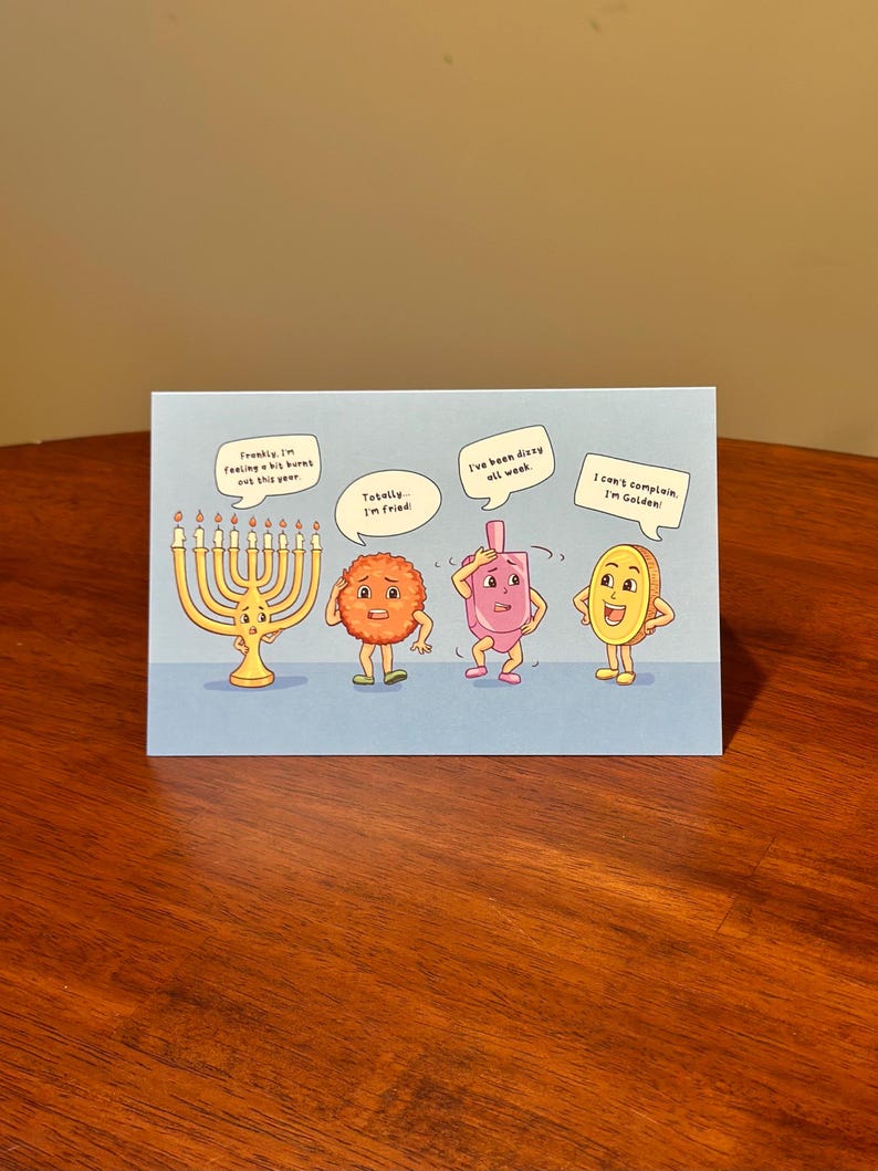 Funny Hanukkah Card, Hilarious Hanukkah Card, Latke Card, Happy Hanukkah Card, Jewish Holiday ...