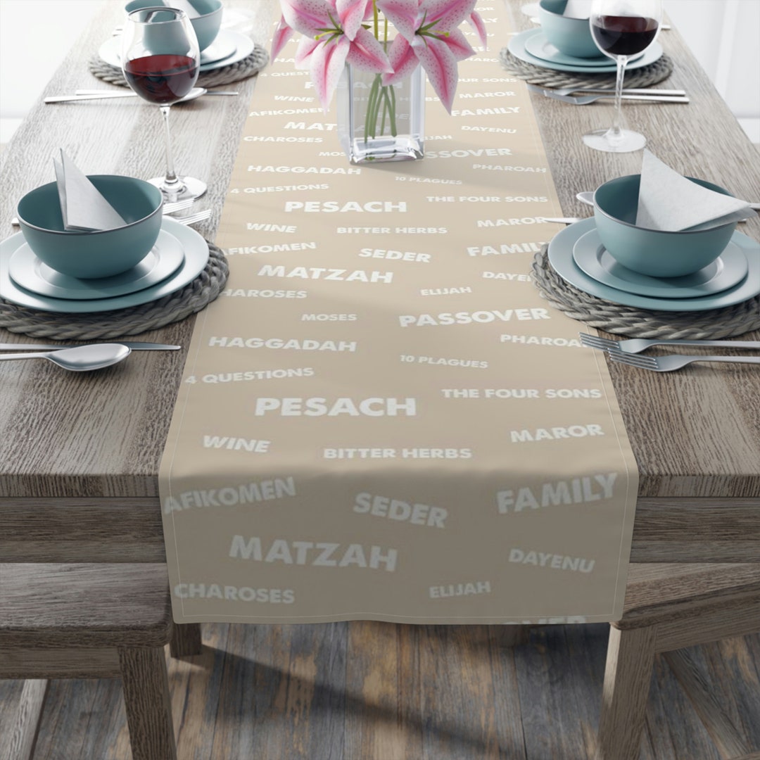 Passover Table Runner, Passover Seder, Happy Passover, Jewish Gift ...