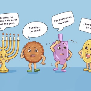 Funny Hanukkah Card, Hilarious Hanukkah Card, Latke Card, Happy ...