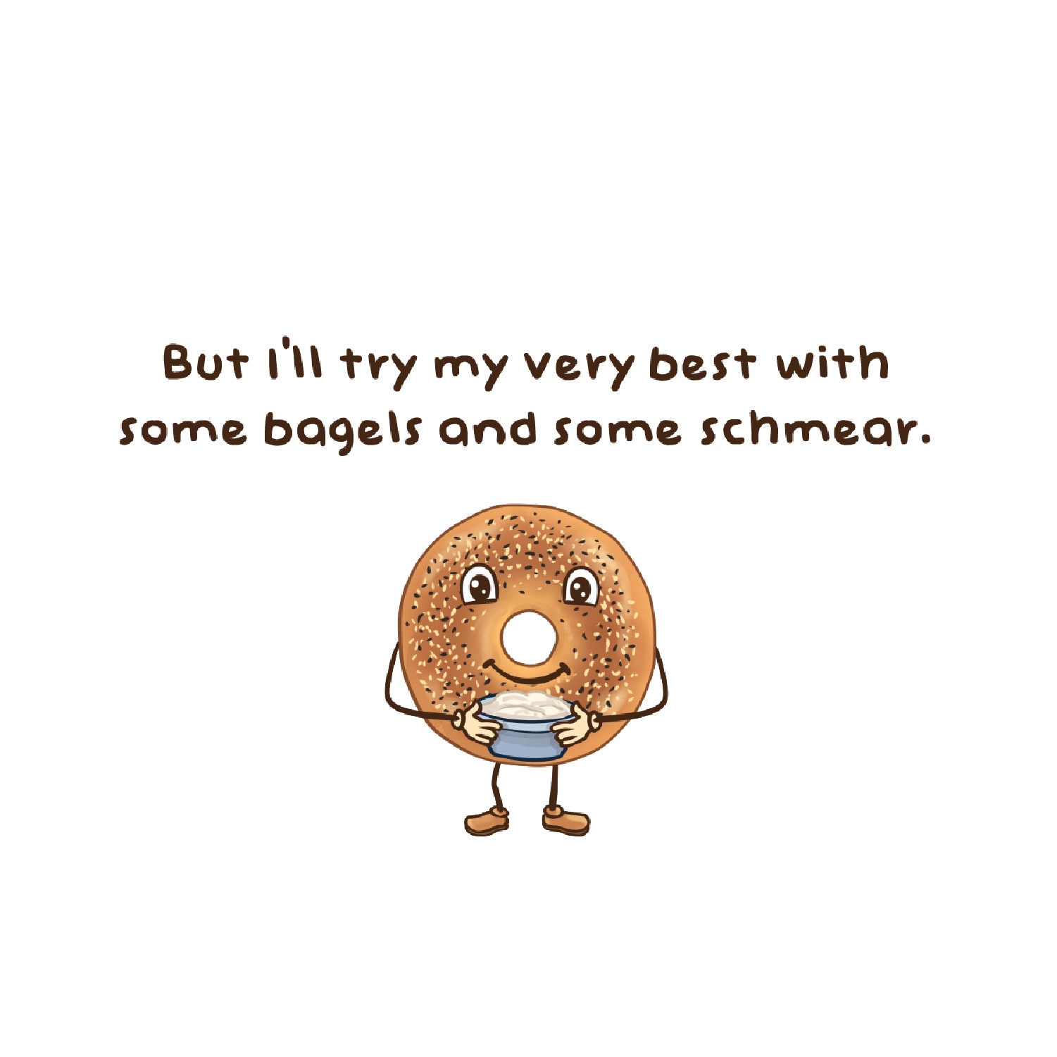 Sympathy Card, Condolence Card, Bagel Card, Jewish Card, Caring Card ...