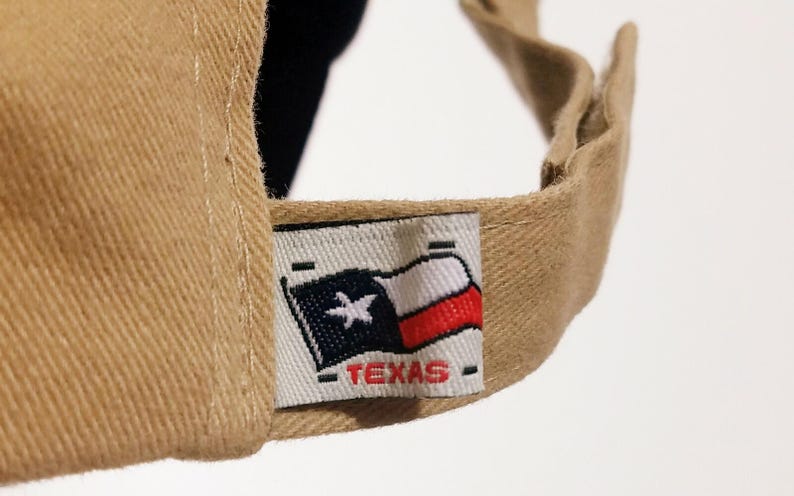 Texas Baseball Cap With Embroidered Texas and Texas Flag - Etsy