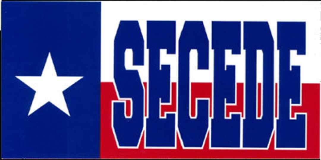 SECEDE - Texas Bumper Sticker - Etsy