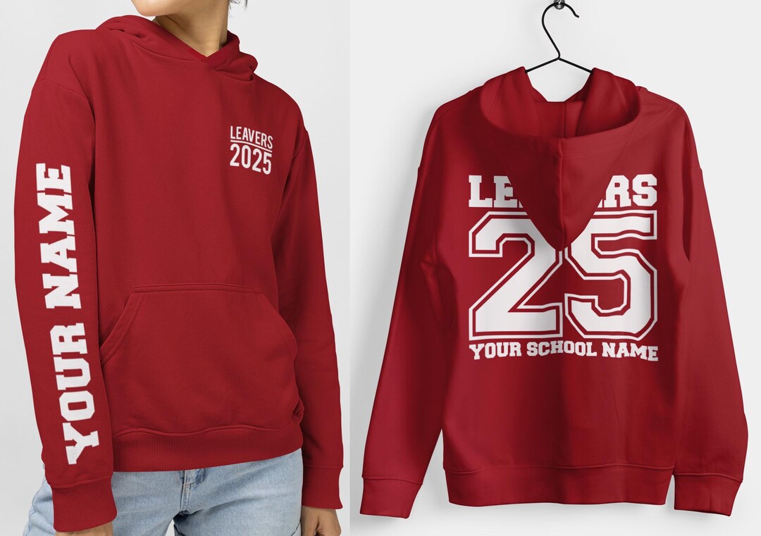 Personalised Leavers Hoodie 2025 Schools, Colleges, Universities ...