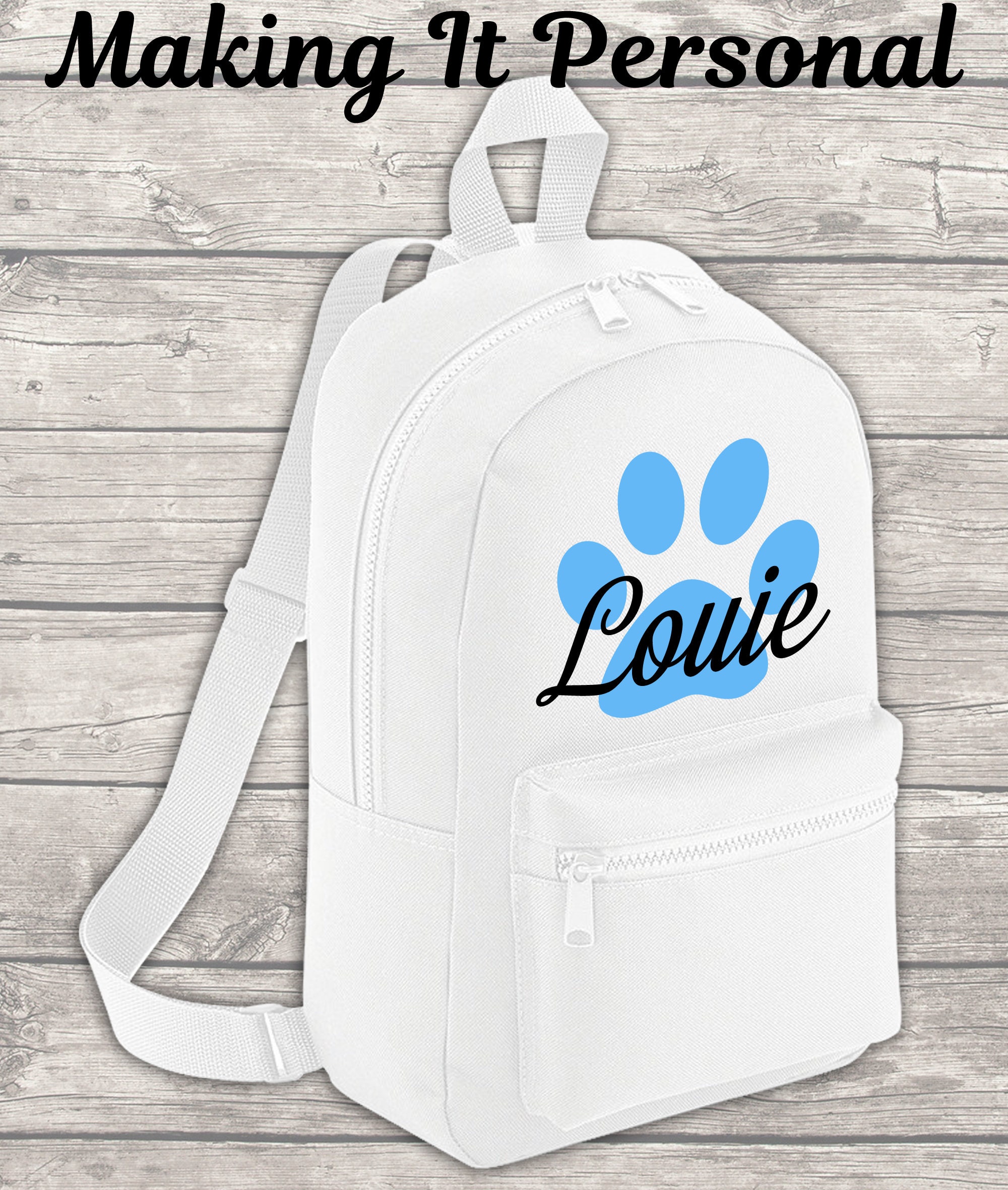 Personalised Mini Dog Backpack Puppy Backpack Doggy Day Care | Etsy