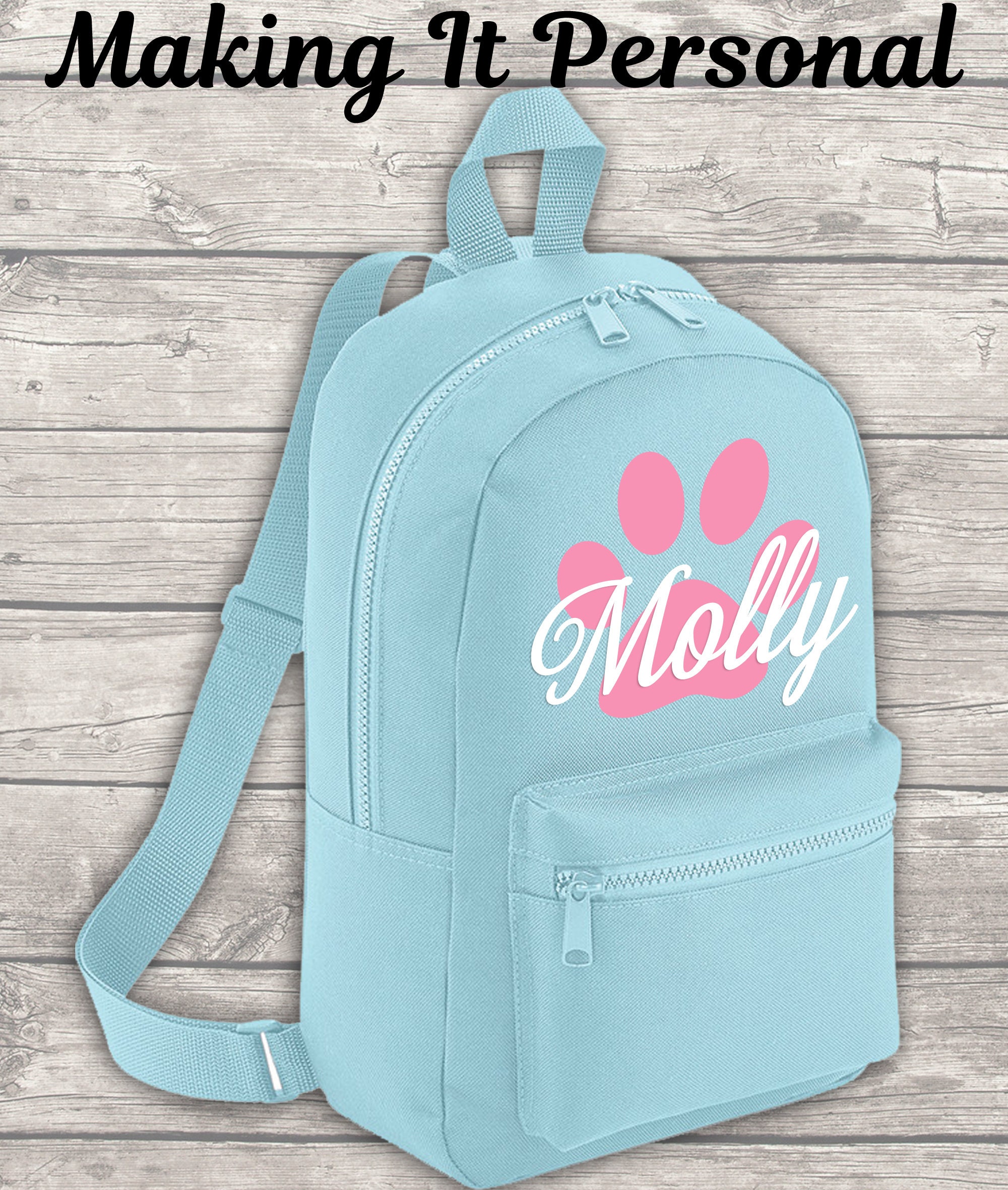 Personalised Mini Dog Backpack Puppy Backpack Doggy Day Care | Etsy