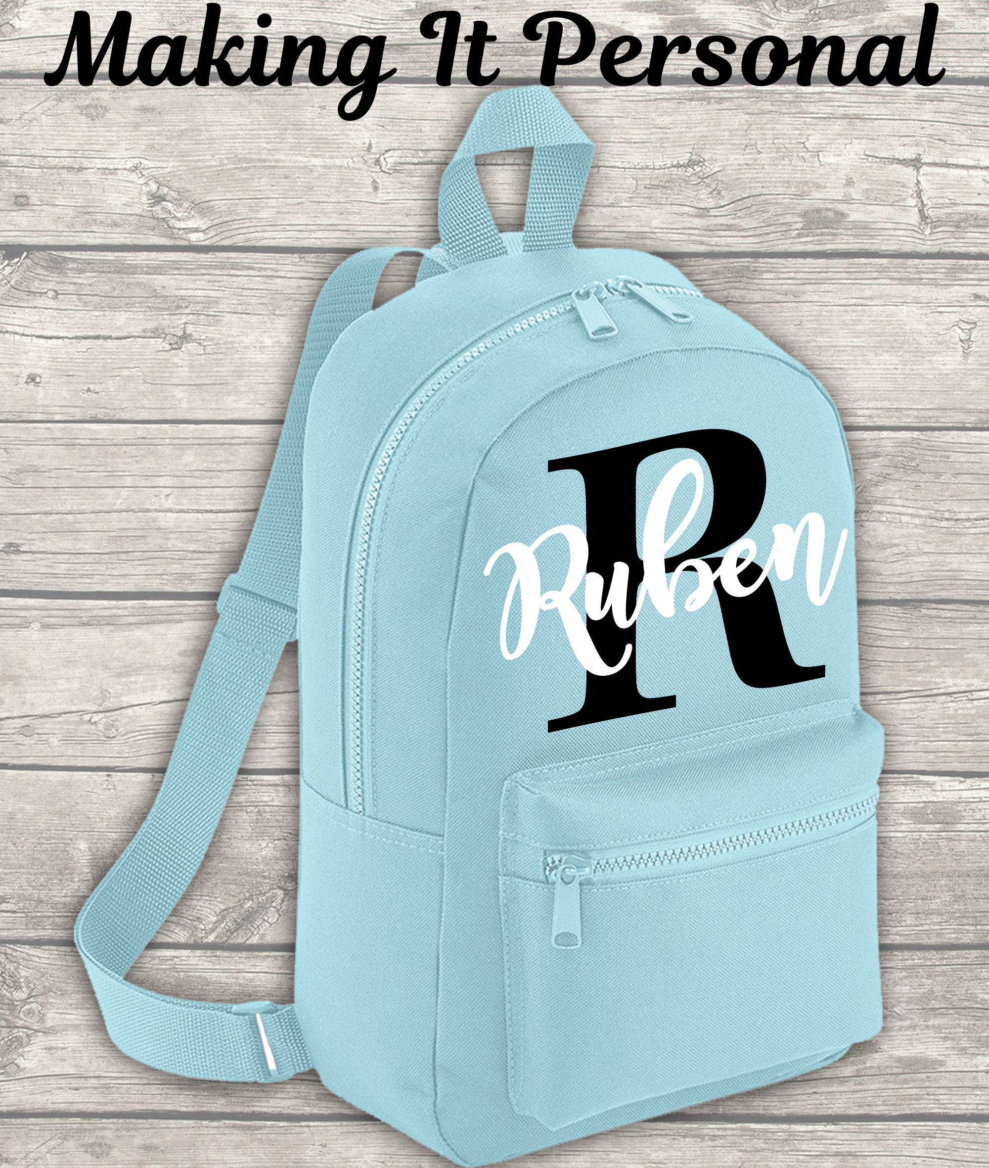 Personalised Mini Kids Initial Boys Girls Backpack Name - Etsy