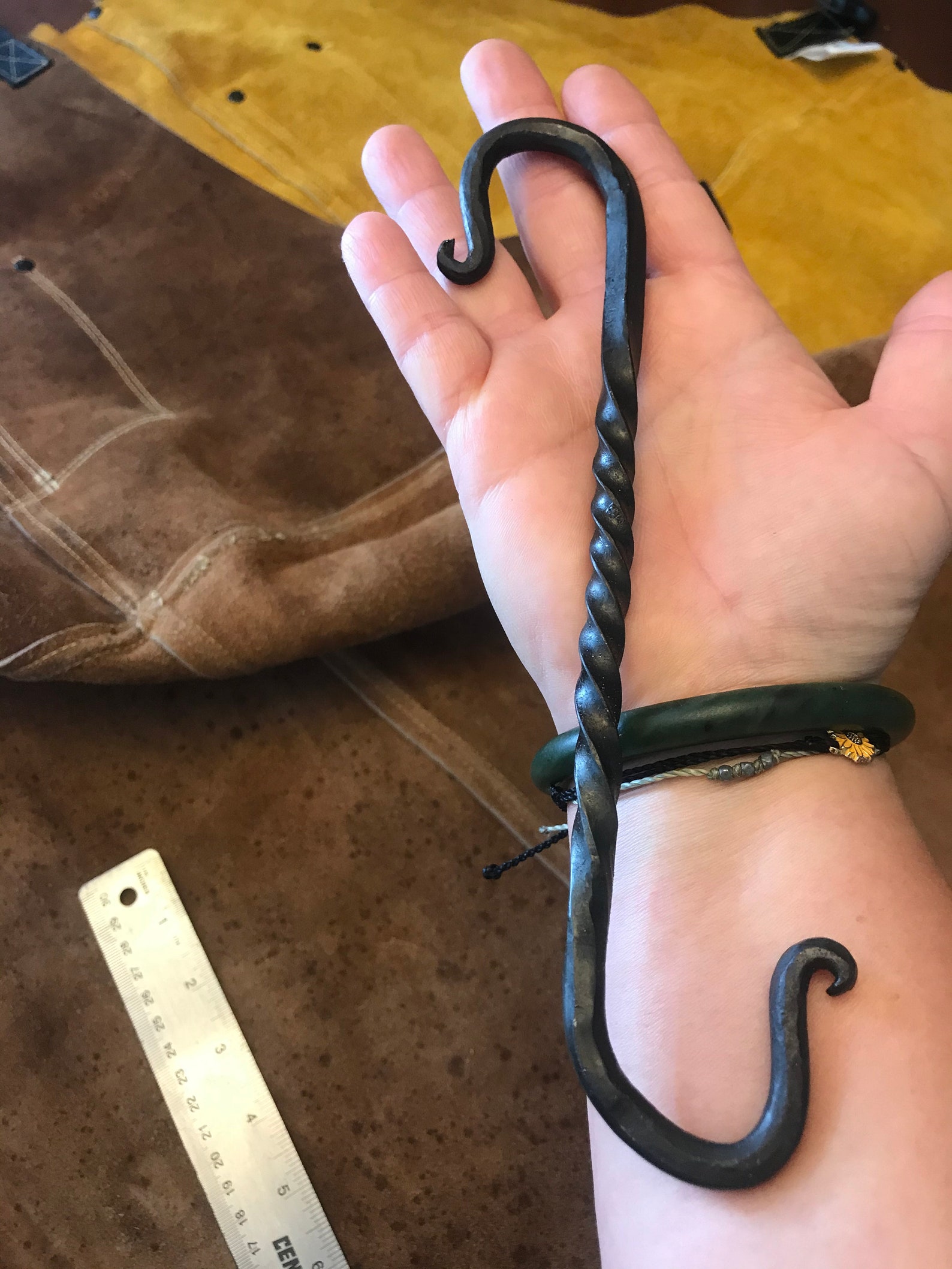 8” Forged Fancy Twist Hook - Etsy