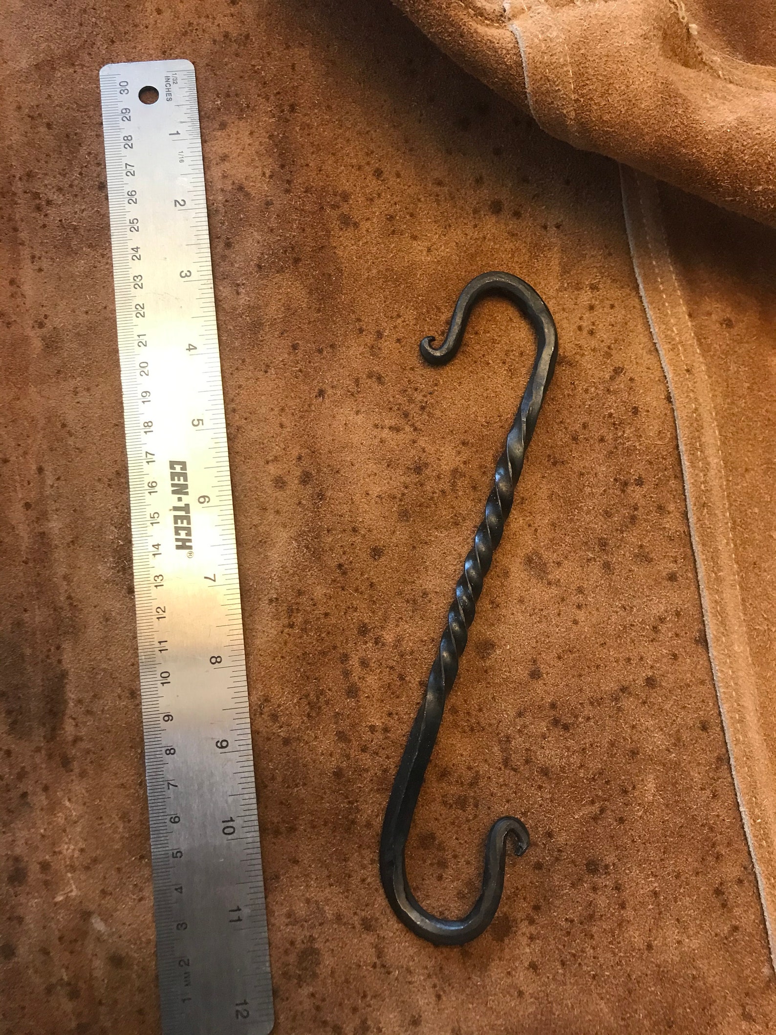 8” Forged Fancy Twist Hook - Etsy