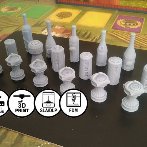 Viticulture Essential Edition Upgraded Player Tokens STL File - Etsy UK