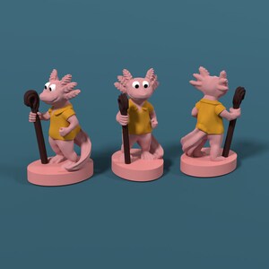 Everdell Upgraded Critters Axolotl and Otter - (STL File Download) - Etsy
