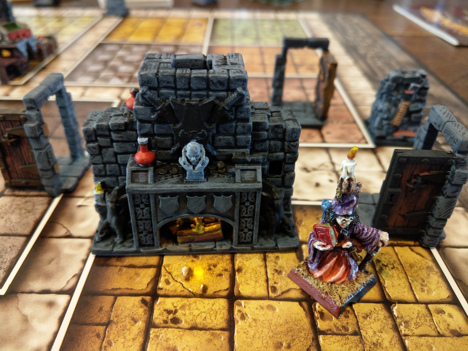 Light up Fireplace for Use With Heroquest (STL File Download) - Etsy