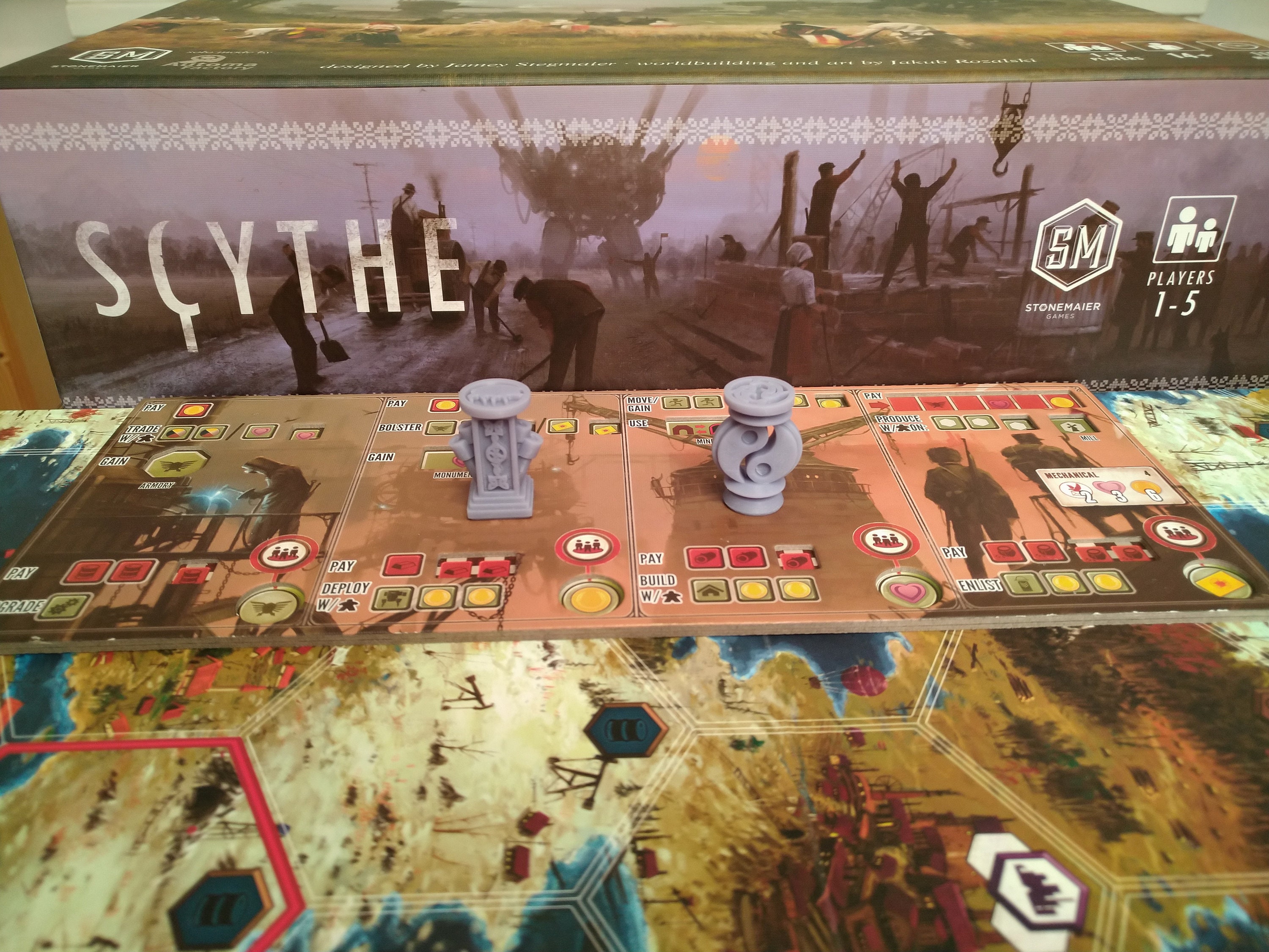 Scythe Upgraded Player Action Tokens STL File Download | Etsy UK