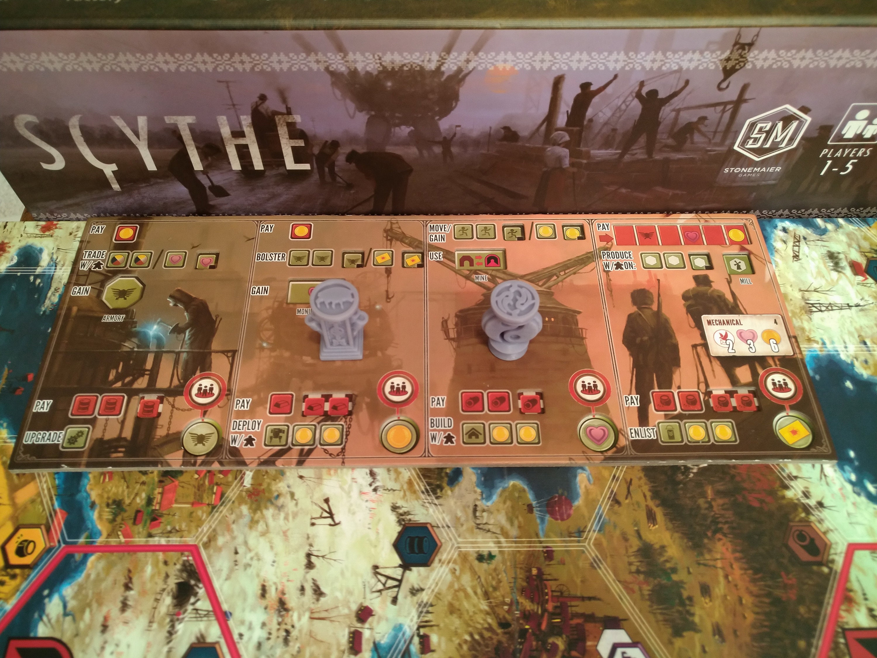 Scythe Upgraded Player Action Tokens STL File Download | Etsy UK