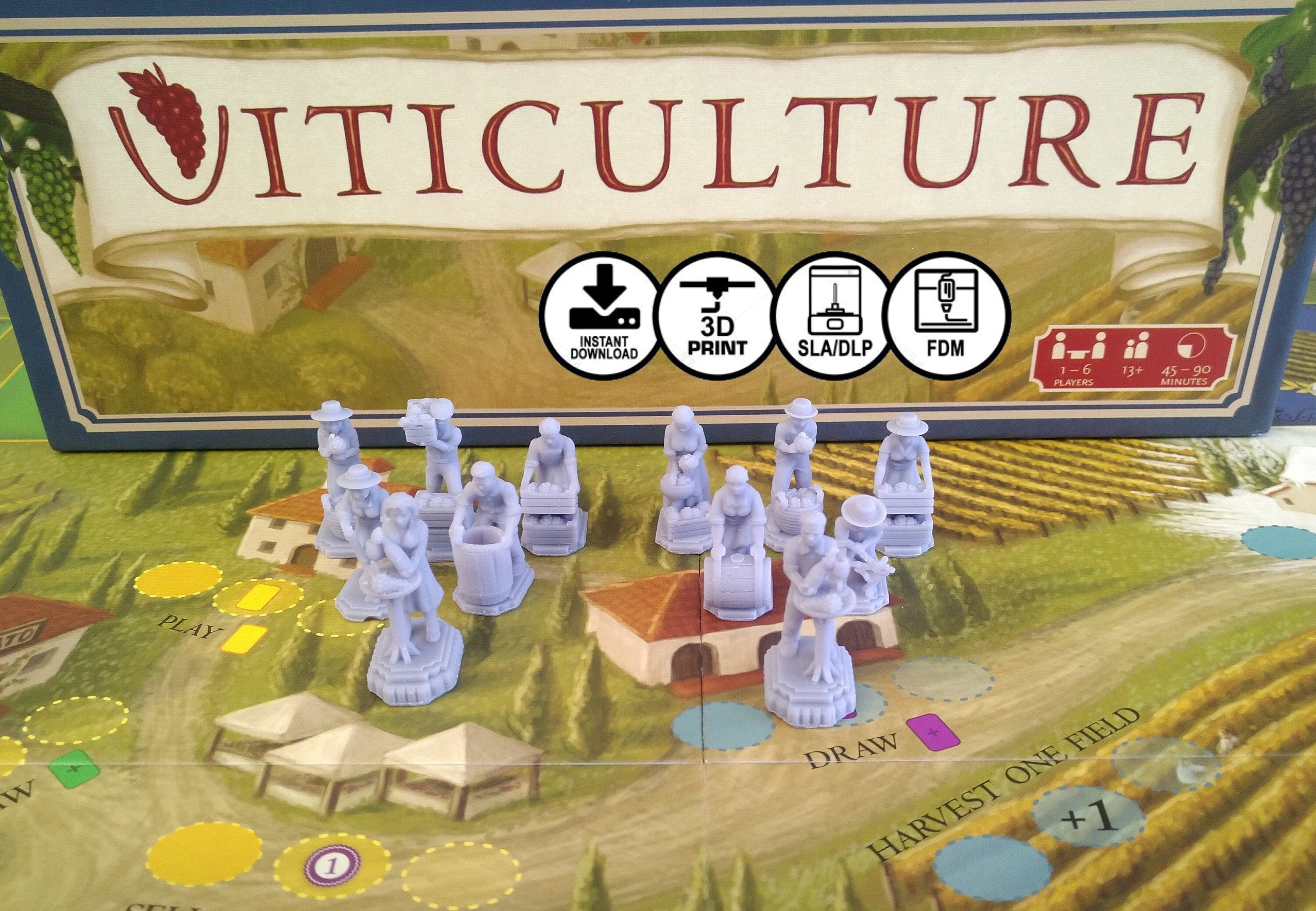 Viticulture Essential Edition Upgraded Workers STL File - Etsy UK