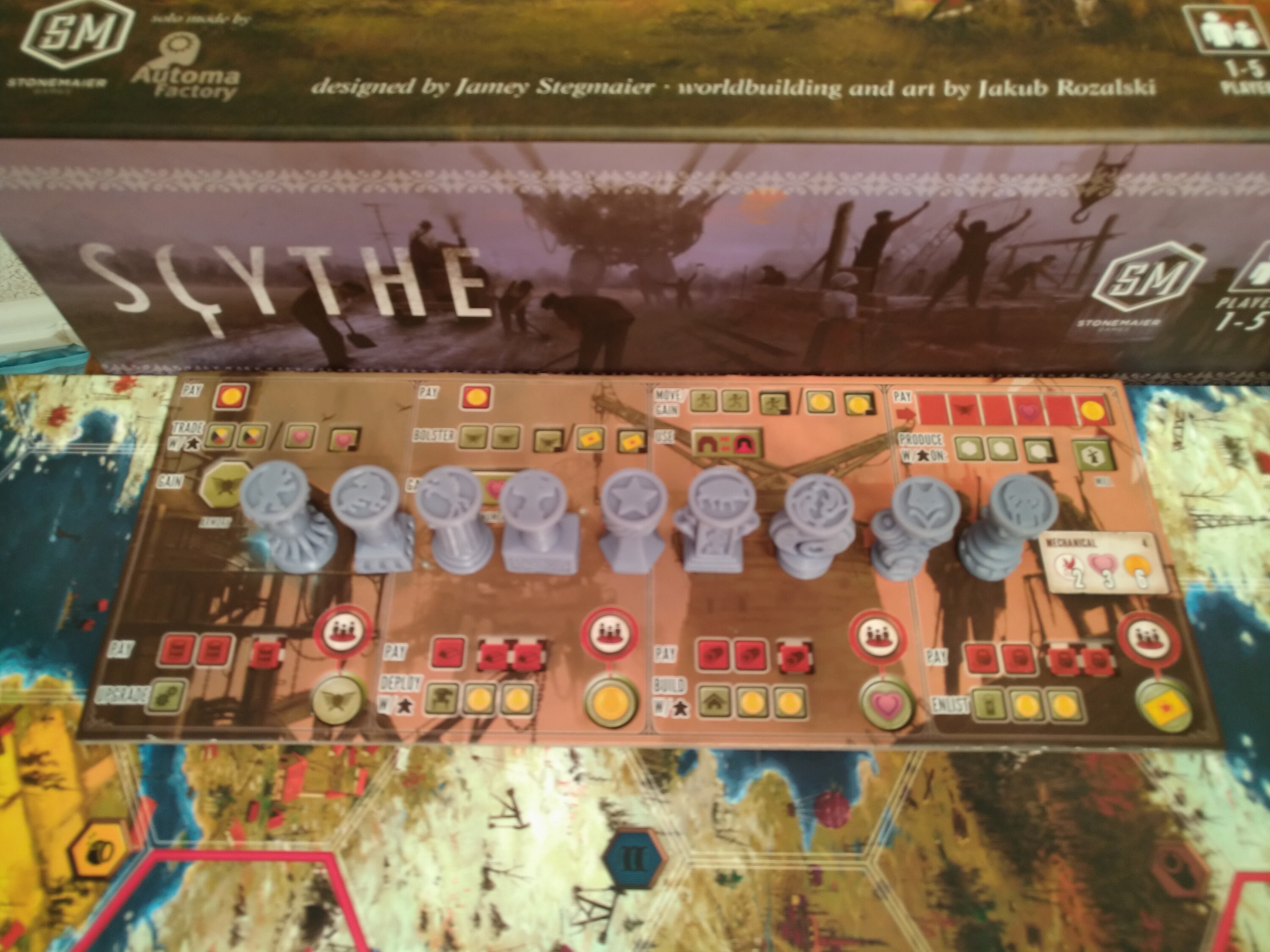 Scythe Upgraded Player Action Tokens STL File Download - Etsy UK