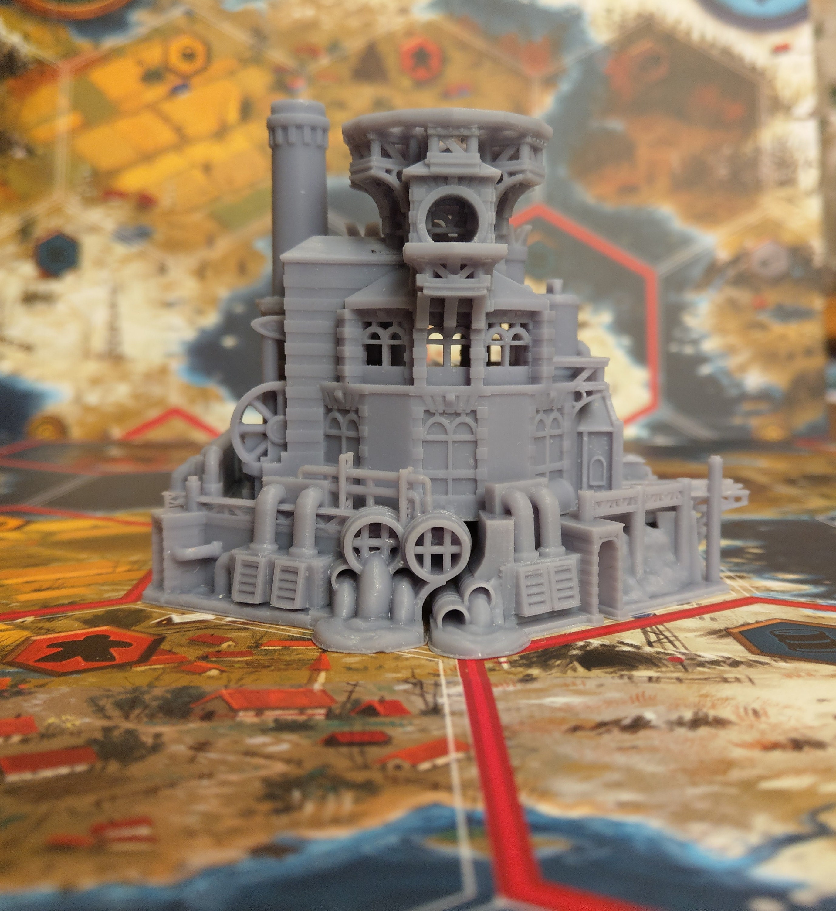 Scythe Large Board Factory Base Extension and Flags STL | Etsy