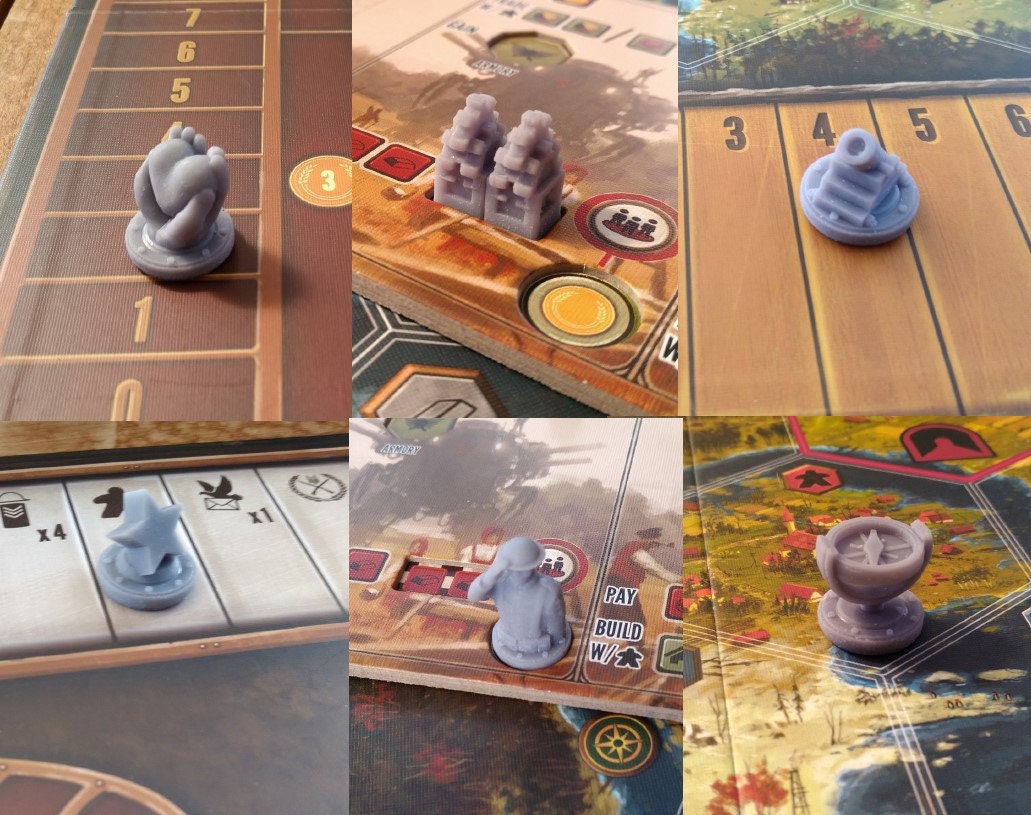 Scythe Upgraded Tokens Power, Encounter, Popularity, Star, Upgrade (STL ...