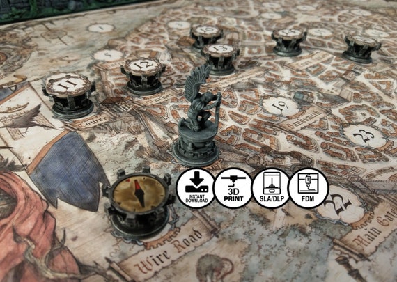 Location Tokens and Free Company Marker Compatible With - Etsy