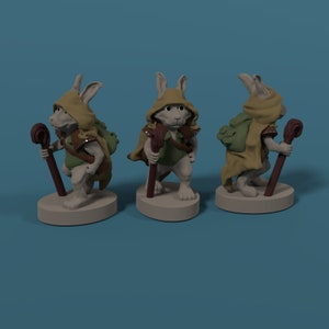 Everdell Upgraded Critters Frog Ambassador and Rabbit Traveller - (STL ...