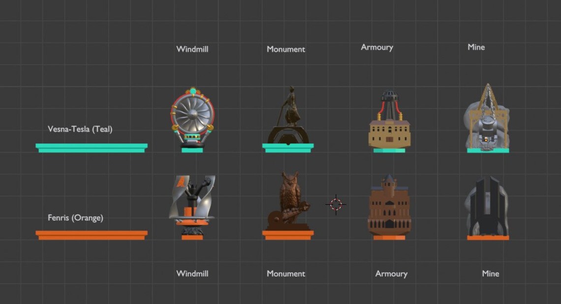 Scythe Boardgame Unique Faction Buildings Pre Printed in - Etsy UK