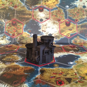 Scythe Upgrade Factory (STL File) for Use With Scythe the Board Game ...